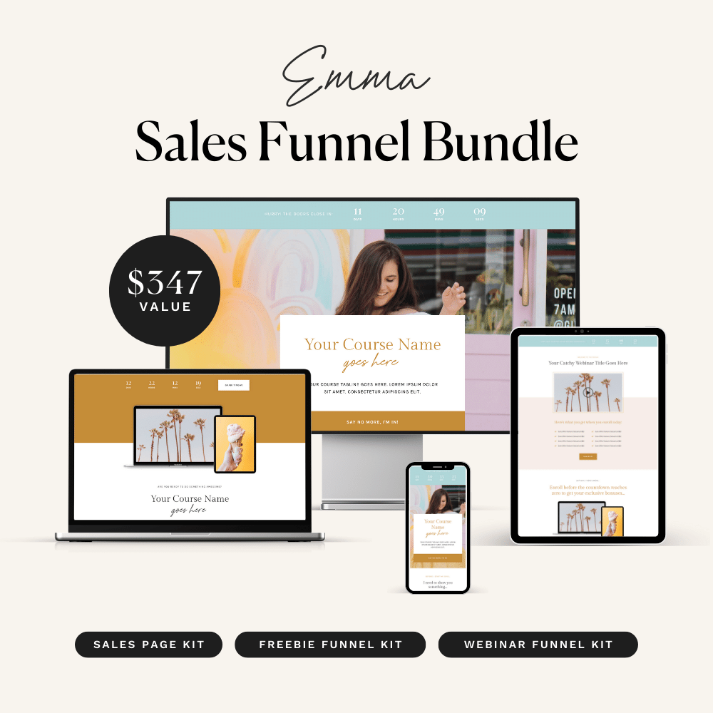 Emma Sales Funnel Bundle for Kajabi – Launch in Style