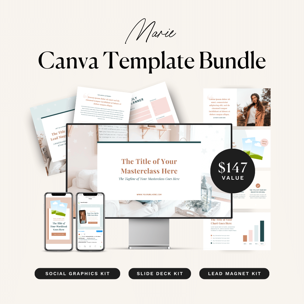 Marie Canva Template Bundle – Launch in Style