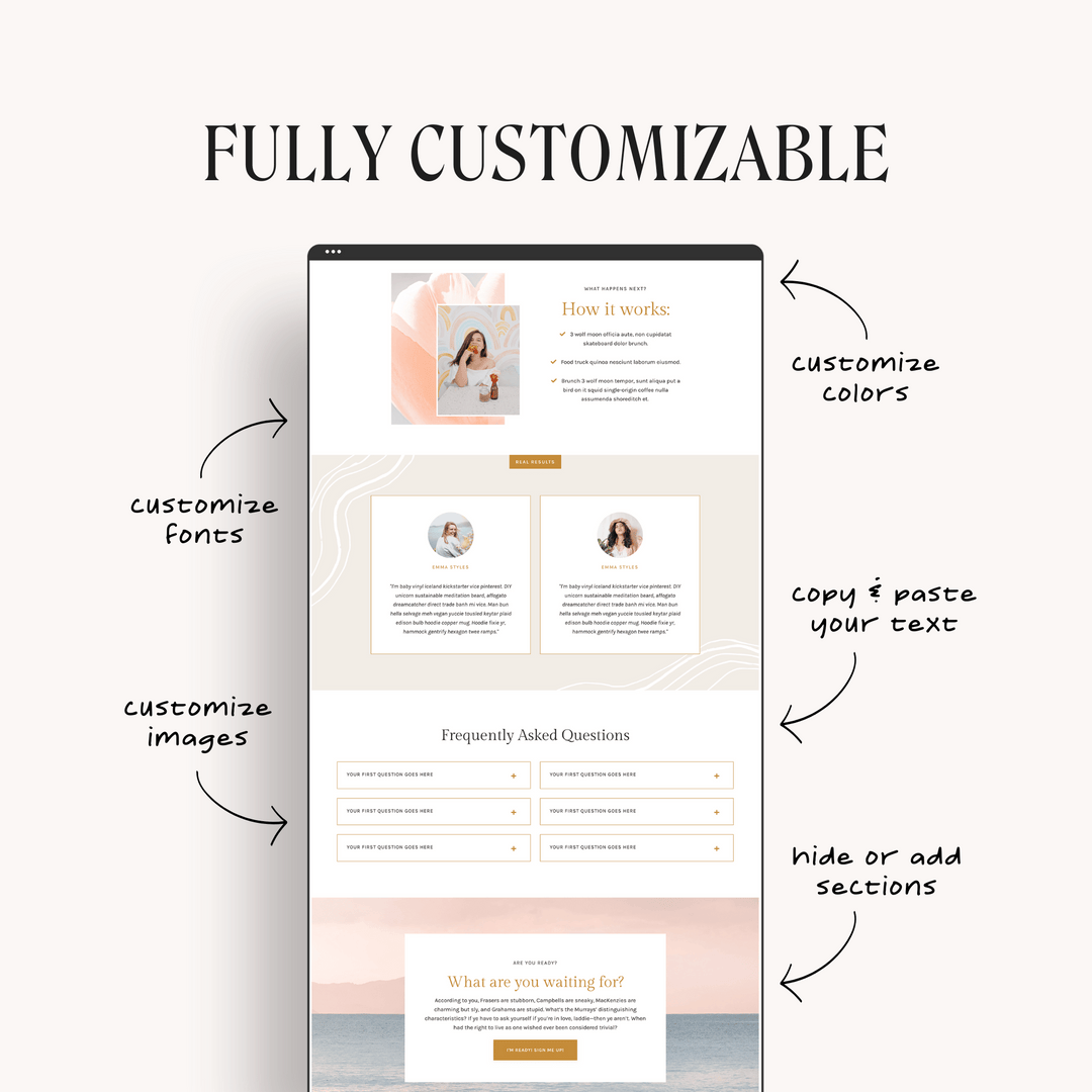 Emma Sales Page Kit – Launch in Style